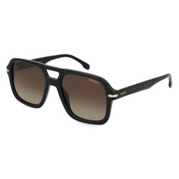 Carrera 317/S | Herren-Sonnenbrille | Fassung: Vollrand, Quadratisch, Acetat, Schwarz | Glasfarbe: Braun