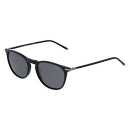 Jaguar J 7279 | Unisex-Sonnenbrille | Fassung: Vollrand, Panto, Kunststoff, Schwarz | Glasfarbe: Grau