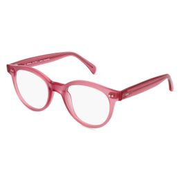 Fielmann BC 008 CL Brille Teenager | Fassung: Vollrand, Panto, Pink Transparent
