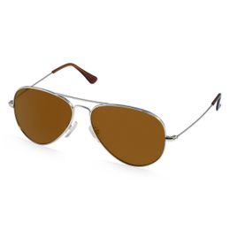 Fielmann BD 277 SUN CL | Unisex-Sonnenbrille | Fassung: Vollrand, Pilot, Edelstahl, Gold Gl&auml;nzend | Glasfarbe: Braun Spiegel Gold