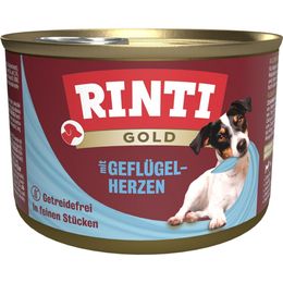 Rinti Hundefutter 'gold' Gefl&uuml;gelherzen 185 g