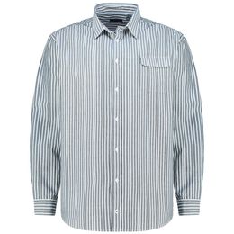 Herren Gro&szlig;e Gr&ouml;&szlig;en | North Freizeithemd mit Streifen Farbe gr&uuml;n Gr&ouml;&szlig;e: 6XL
