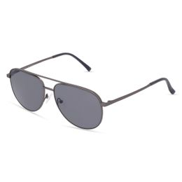 Fielmann BD 523 SUN CL | Herren-Sonnenbrille | Fassung: Vollrand, Pilot, Edelstahl, Gun Matt | Glasfarbe: Grau