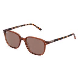 Ray-Ban RB2193 | Unisex-Sonnenbrille | Fassung: Vollrand, Quadratisch, Acetat, Braun Transparent | Glasfarbe: Braun