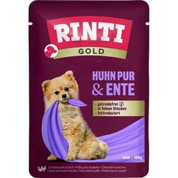 Rinti Hundefutter 'gold' Huhn Pur, Ente 100 g