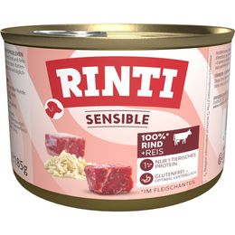 Rinti Hundefutter 'Sensible' Rind Reis 185 g