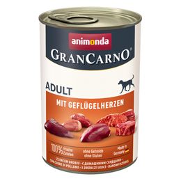 animonda Hundefutter 'granCarno' Adult Gefl&uuml;gelherzen 400 g