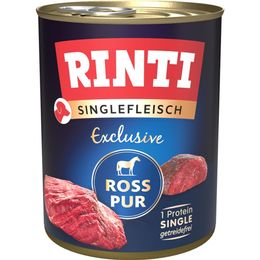 Rinti Hundefutter 'Singlefleisch' Ross Pur 800 g