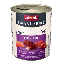 animonda Hundefutter 'granCarno' Adult Rind & Lamm 800 g