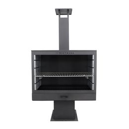 WESTMANN Grillkamin Stahl schwarz 90 x 160 x 50 cm