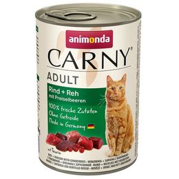 animonda Katzenfutter 'Carny' Adult Rind, Reh, Preiselbeere 400 g
