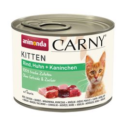 animonda Katzenfutter 'Carny' Kitten Rind & Huhn, Kartoffel 200 g