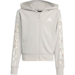 Adidas 3 STRIPES ANIMAL Sweatjacke M&auml;dchen - Gr&ouml;&szlig;e 164 - beige