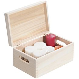 Kesper Holzkiste mit Deckel naturfarben 29 x 14 x 19 cm