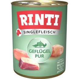 Rinti Hundefutter 'Singlefleisch' Gefl&uuml;gel Pur 800 g