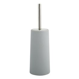 Spirella WC-B&uuml;rstengarnitur hellgrau &Oslash; 10 x 35 cm, mit Abdeckung