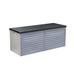 Bellavista Kissenbox 'Aik' Polypropylen grau 143,5 x 57,5 x 53,5 cm