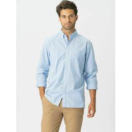 Langarmhemd TEESHOPPEN "TEESHOPPEN Shirt The Original", Herren, Gr. M, Normalgr&ouml;&szlig;en, cashmere blau, Obermaterial: 100% Baumwolle, Hemden