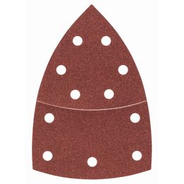 Bosch Deltaschleifblatt-Set gelocht 10,2 x 6,2 cm G120 10 St&uuml;ck
