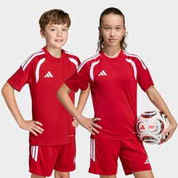 Fu&szlig;balltrikot adidas Performance "TIRO26L JSY Y", Jungen, Gr. 176, team power rot 2, wei&szlig;, Obermaterial: 100% Polyester, Rundhals, Trikots Fu&szlig;balltrikot
