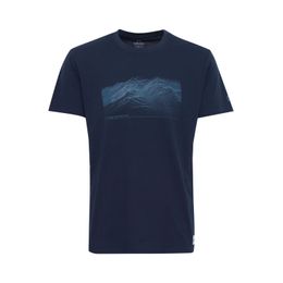 T-Shirt North Bend "T-Shirt NBCarsten M", Herren, Gr. L, blau (navy blazer), Obermaterial: 60% Baumwolle CO. 40% Polyester PES., Shirts T-Shirt