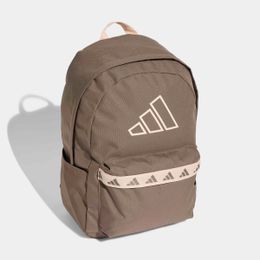 Rucksack adidas Sportswear "CL TAPE BPK", earth strata, blush pink, Rucks&auml;cke, Obermaterial: 100% Polyester, Rucksack, f&uuml;r Erwachsene, sportlich und stilvoll, mehrere F&auml;cher und Taschen