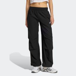 Sporthose adidas Performance "WE WOVEN PAN", Damen, Gr. XL, N-Gr, schwarz, normal, gr., Obermaterial: 87% Polyester, 13% Elasthan, Hosen Sporthose