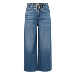 Weite Jeans s.Oliver "Jeans Suri", Damen, Gr. 36, N-Gr, blau, Denim/Jeans, Obermaterial: 61% Lyocell, 39% Baumwolle, unifarben, weit lang, Jeans, im Five-Pocket Style