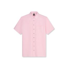 Businesshemd OLYMP "OLYMP Luxor, comfort fit - big, New Kent", Herren, Gr. 47, Normaler Arm, hellros&eacute;, 100% Baumwolle, Hemden