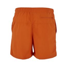 Badeshorts Urban Classics "Urban Classics Herren Block Swim Shorts", Herren, Gr. M, US-Gr&ouml;&szlig;en, rust orange, 100% Polyamid, Badehosen Badeshorts