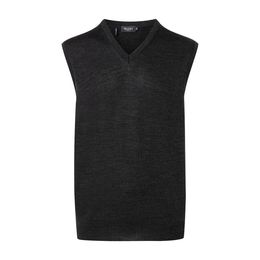 Pullunder Maerz Muenchen "Maerz Muenchen 460000 Strickpullunder Herren Bekleidung", Herren, Gr. 50, dunkelgrau, 100% Wolle, V-Ausschnitt, Pullover Pullunder