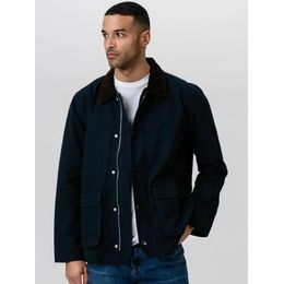 Outdoorjacke TEESHOPPEN "TEESHOPPEN Jacket Twill Jacket", Herren, Gr. L, navy, Obermaterial: 97% Baumwolle, 3% Elasthan, Jacken Outdoorjacke