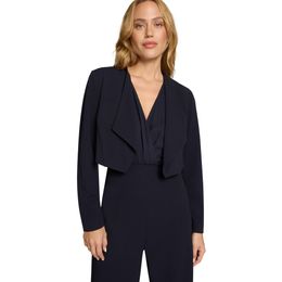 Jackenblazer Zero "Damen offener Style", Damen, Gr. 38, hydrangea, Jersey, Obermaterial: 5% Elasthan, 50% Polyester, 45% Polyester. F&uuml;llung:, unifarben, festlich, figurbetont kurz, eng, Blazer, Plain/ohne Details