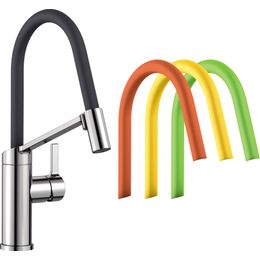 K&uuml;chenarmatur Blanco "VIU-S", chrom, B:22cm H:33cm T:10cm, Messing, Armaturen, mit Ausziehbrause