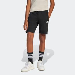 Shorts adidas Sportswear "J 3S KN SH 210", Jungen, Gr. 152, N-Gr, schwarz-wei&szlig; (schwarz, wei&szlig;,), Obermaterial: 100% Baumwolle, Hosen Shorts, sportlicher Stil, f&uuml;r Kinder, aus Baumwolle, atmungsaktiv