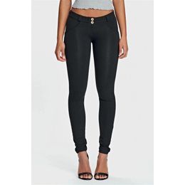 Jeggings Freddy "WRUP2 SUPERSKINNY", Damen, Gr. M (38), N-Gr, schwarz, Jersey, Obermaterial: 81% Baumwolle, 19% Elasthan, unifarben, figurbetont kn&ouml;chelfrei, Hosen Jeggings, mit Lifting & Shaping Effekt