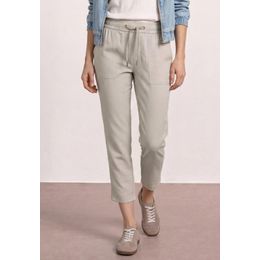 7/8-Hose Street One "Style Bonny", Damen, Gr. 42, L&auml;nge 28, clay sand, Web, Obermaterial: 47% Viskose, 45% Polyester, 4% Elasthan, 4% Polyamid, meliert, 7/8-L&auml;nge, Hosen 7/8-Hose, melierte Optik, elastischer Bund