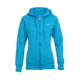 Trainingsjacke WINSHAPE "Hoodie-Jacke J005", Damen, Gr. XL, blau (sky blau), 65% Polyester, 35% Baumwolle, ohne Ausschnitt, Jacken Trainingsjacke, Street Style