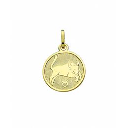 Adelia&acute;s Kettenanh&auml;nger ADELIA&acute;S "Damen & Herren 333 Gold Sternzeichen Anh&auml;nger Stier &Oslash; 11,8 mm", gold, Schmuckanh&auml;nger, Damen, Stier, Gelbgold 333 Gold, Gelbgold 333, Gold, Kettenanh&auml;nger, Goldschmuck f&uuml;r Damen & Herren