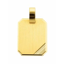 Adelia&acute;s Kettenanh&auml;nger ADELIA&acute;S "585 Gold Gravurplatte Anh&auml;nger", gold, Schmuckanh&auml;nger, Damen, Gold, Kettenanh&auml;nger, 585 Gold Goldschmuck f&uuml;r Damen
