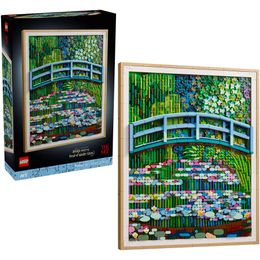 Konstruktionsspielsteine Lego "Claude Monet &ndash; Br&uuml;cke &uuml;ber einen Seerosenteich (31220), Lego ART", bunt, Spielbausteine, Kunststoff