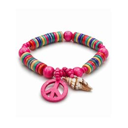 Armband "Hippie", Damen, Gr. Holz, bunt (mehrfarbig), Collezione Alessandro, Armb&auml;nder Armband