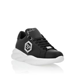 Sneaker Philipp Plein "Crystal Verziert", Damen, Gr. 39, Normalschaft, 02, schwarz, Schuhe Sneaker