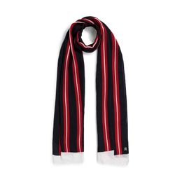 Modeschal Tommy Hilfiger "TH ELEVATED CHIC SCARF", Damen, rwb stripe, Web, Baumwollmischung, Modet&uuml;cher