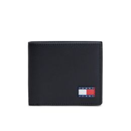 Geldb&ouml;rse Tommy Jeans "TJM HERITAGE LEATHER CC & COIN", Damen, schwarz, Leder, Basic, Kleinlederwaren, Unisex Geldbeutel, Portemonnaie mit Logo-Aun&auml;her