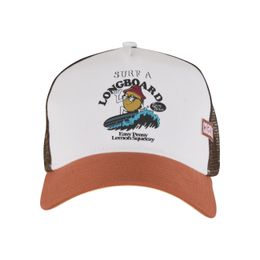 Trucker Cap COASTAL "Coastal Trucker Cap HFT Easy Lemon", Herren, Gr. onesize, braun (wei&szlig;, rust, braun), 60% Baumwolle, 40% Polyester, Caps
