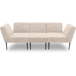 Sessel DOMO collection "700010 Lieferzeit nur 2 Wochen, auch einzeln stellbar", beige (creme), B:58cm H:78cm T:83cm, 100% Polyester, Sessel, Sessel, Cord-Bezug, Fu&szlig;h&ouml;he passend f&uuml;r g&auml;ngige Saugroboter