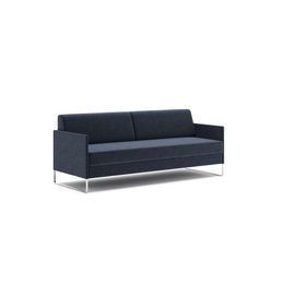 Schlafsofa HESTB&AElig;K "Hestb&aelig;k 33 3-Sitzer, Breite 208cm, Komfortsitzh&ouml;he 47cm, Bettfunktion", tiefblau, B:208cm H:79cm T:82cm, 100% Polyester, Sofas, Schlafsofa, Umklappbar, Querschl&auml;fer, sehr komfortabel, Stauraum