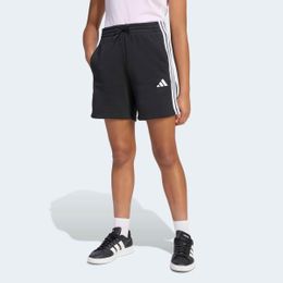 Shorts adidas Sportswear "JG 3S SH 280", Jungen, Gr. 116, N-Gr, schwarz, wei&szlig;,, Obermaterial: 55% Baumwolle, 36% Polyester, 9% Viskose, Hosen Shorts