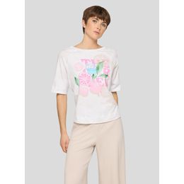 T-Shirt Rabe, Damen, Gr. 52, sisal, Jersey, Obermaterial: 92% Baumwolle, 8% Elasthan, bedruckt, regular fit normal, Rundhals, gerader Abschluss, Shirts T-Shirt, mit Print